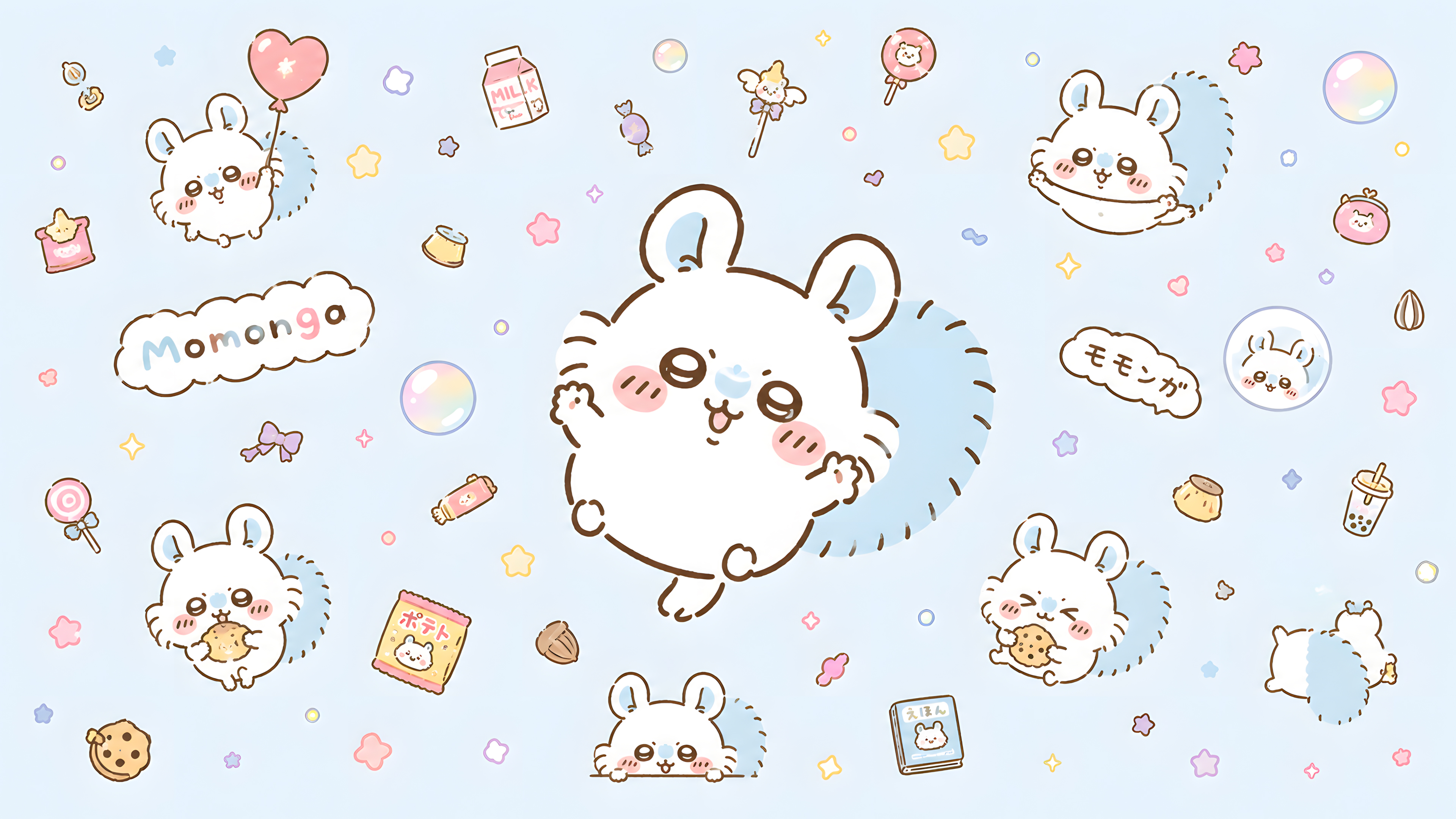Momonga Character Desktop/PC/Laptop Wallpaper - Chiikawa Wallpaper