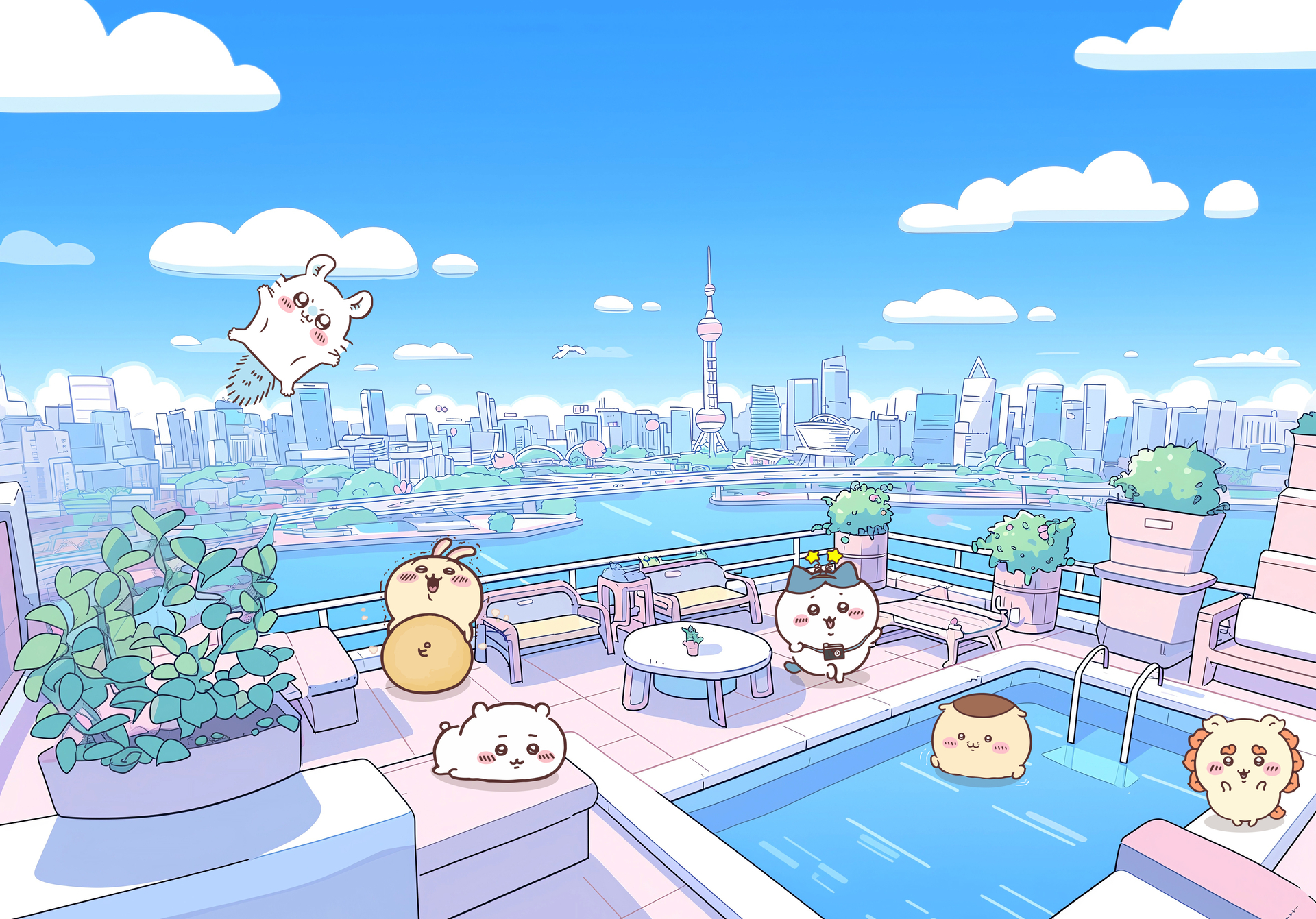 Chiikawa Desktop Wallpaper 4K Free Download - Chiikawa Wallpaper